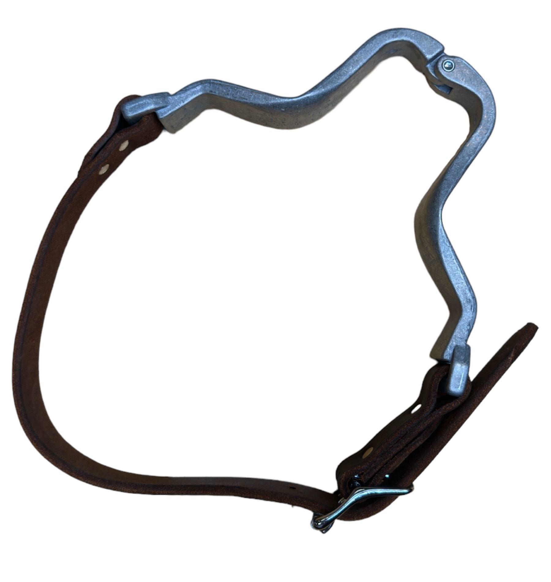 Aluminum Hinge Cribbing Collar w/ Leather Strap – Knightdale Horse Sports
