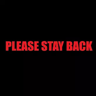 PLEASE STAY BACK Reflective Trailer Decal – Knightdale Horse Sports